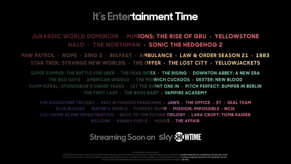 SkyShowtime lanceert op 20 september, Nederland later dit jaar